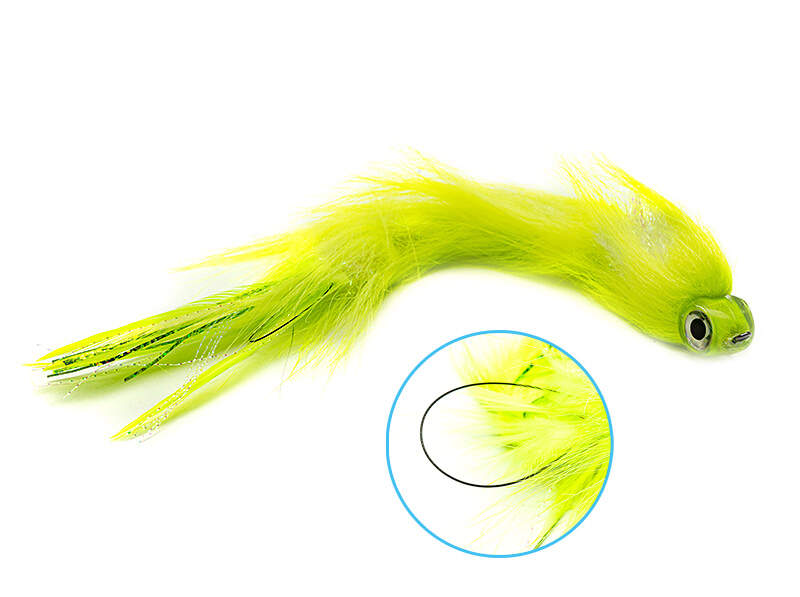 Articulated XXL Pike & Taimen Streamer 25 cm Chartreuse